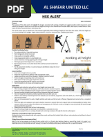 Work at Height - Toolbox Talk | PDF | Risk | Occupational Safety And Health