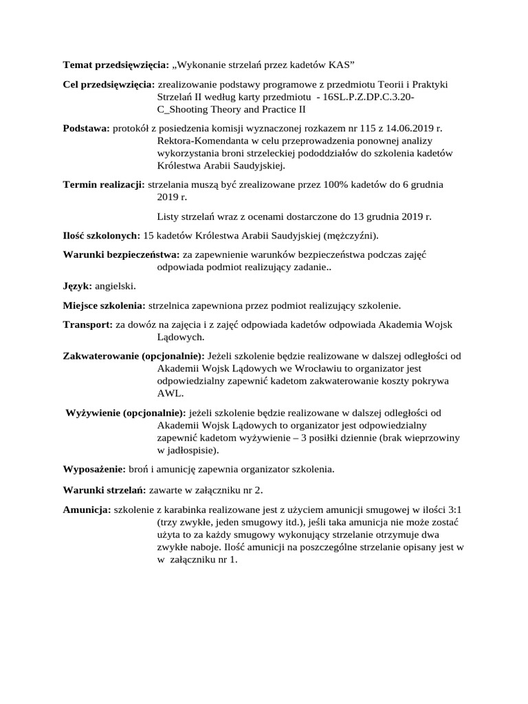 KAS Specyfikacja Usługi 2 | PDF