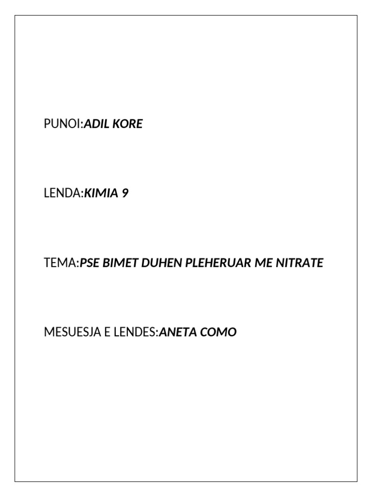 Besi Kimia | PDF