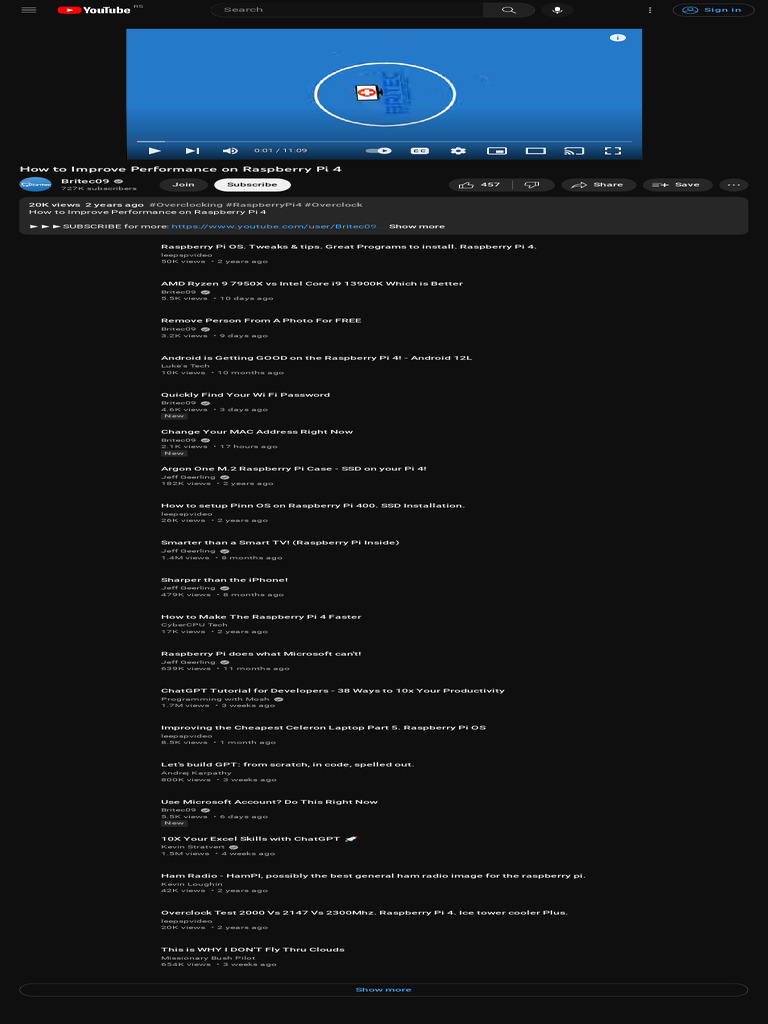 How To Improve Performance On Raspberry Pi 4 - YouTube | PDF | Computer Engineering | Computer ...