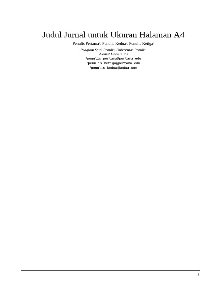 Template Jurnal IEEE A4 Lengkap | PDF
