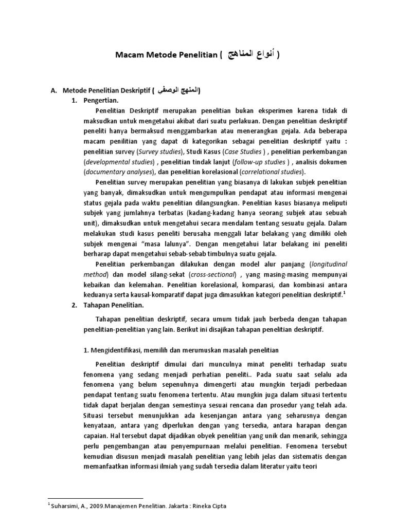 Macam Metode Penelitian | PDF