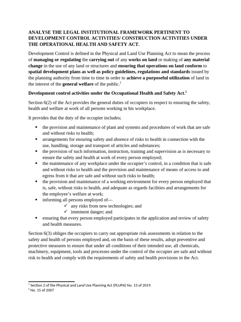 Physical Planning | PDF | Occupational Safety And Health | Safety