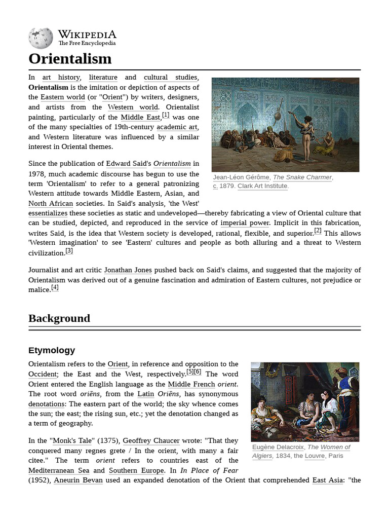 Orientalism | PDF | Orientalism