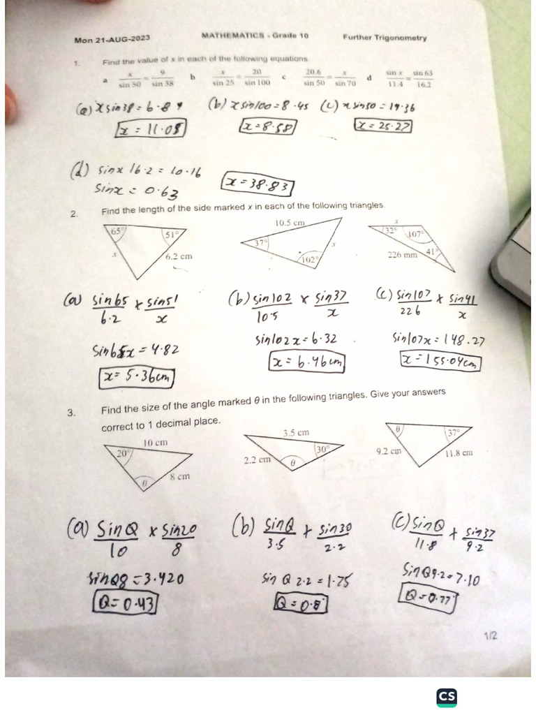 Assignment 3 Math | PDF