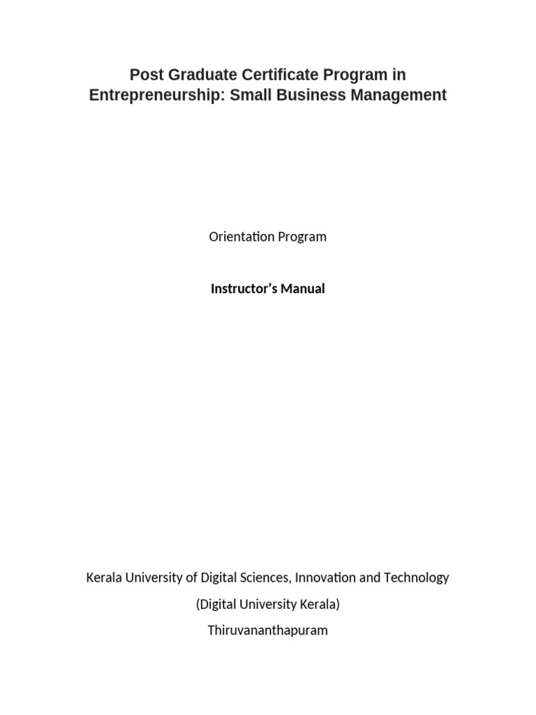 Exercise Manual FAculty copy 20 white | PDF | Communication | Entrepreneurship