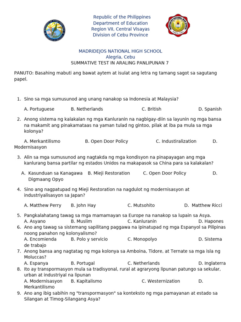 AP 7 Summative | PDF