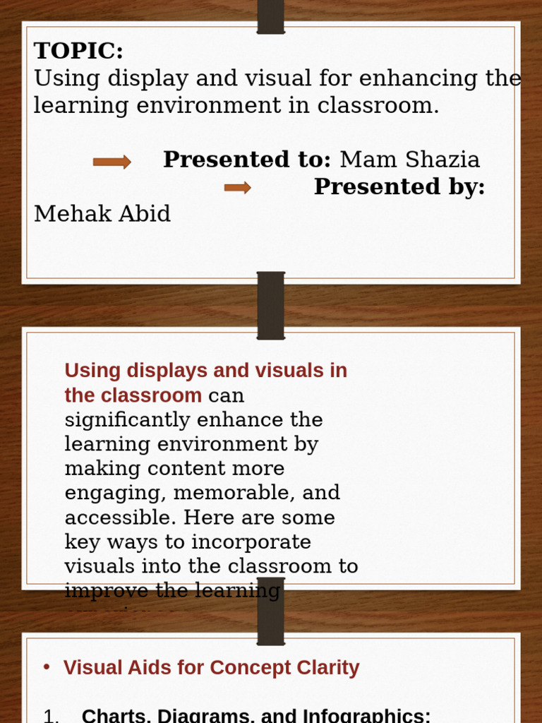Enhancing Classroom Learning with Visuals | PDF