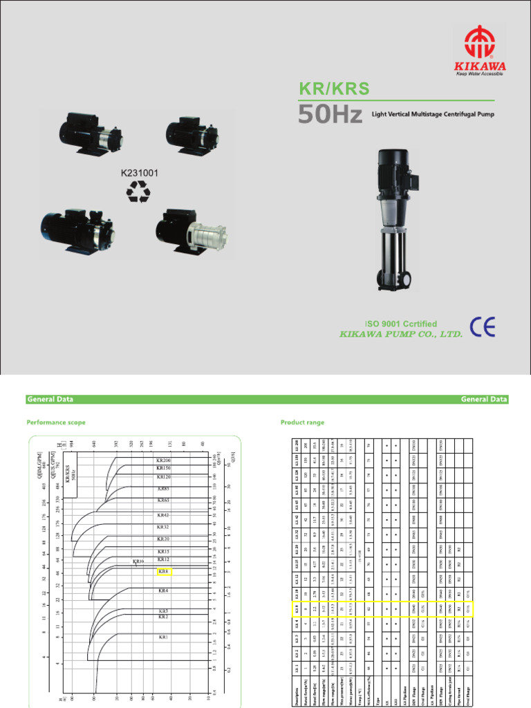 KIKAWA Brochure KR50Hz en | PDF