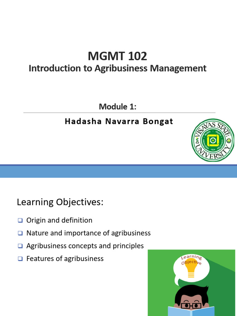 2. Introduction to Agribusiness Management_HNB | PDF | Agribusiness | Agriculture