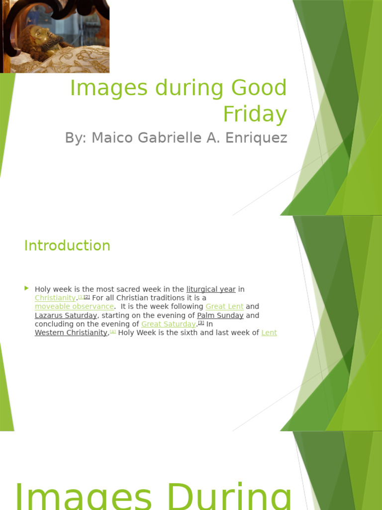 Images During Good Friday | PDF