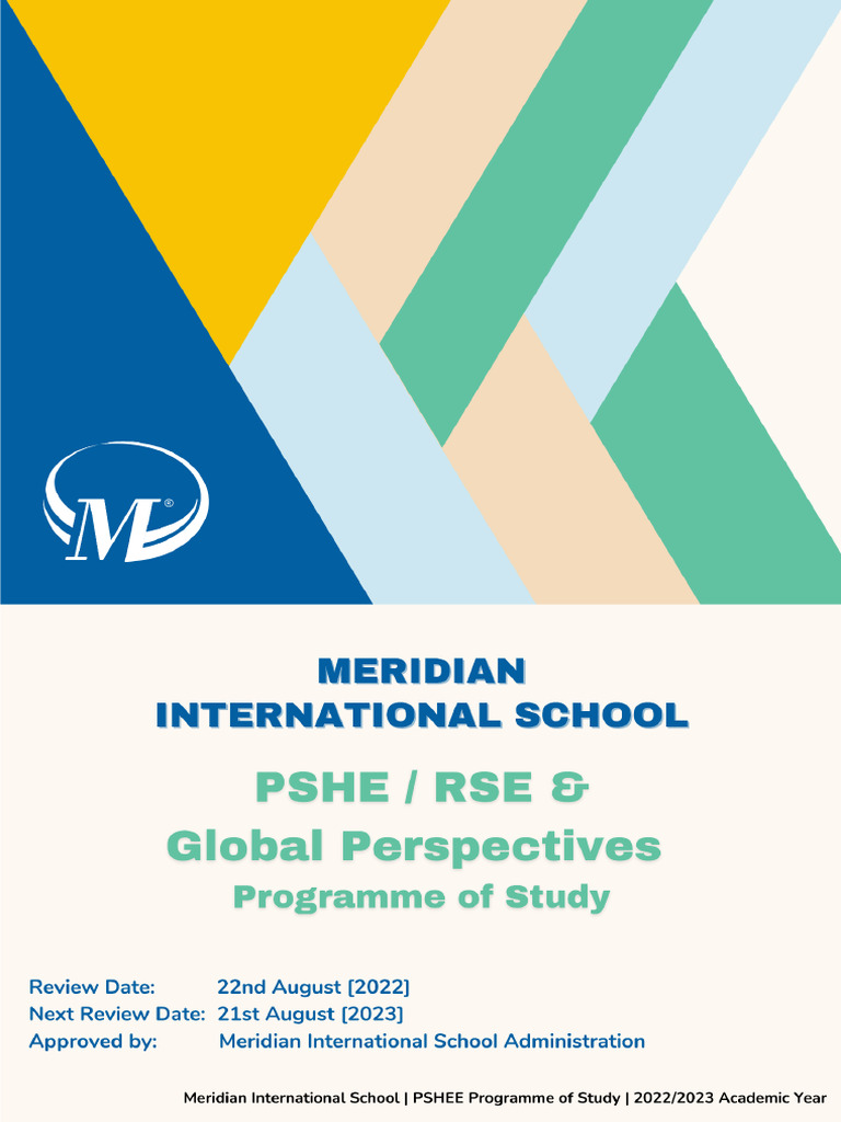 PSHE RSE Global Perspectives | PDF | Learning | Teachers