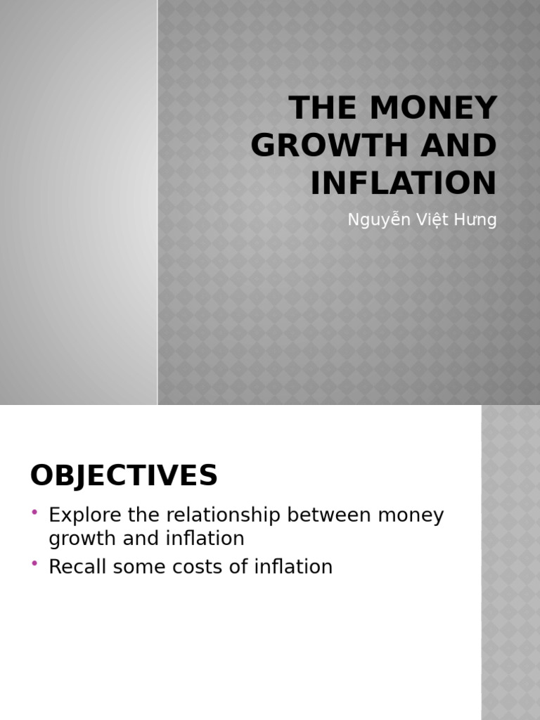 7b - Money Growth and Inflation | PDF | Inflation | Taxes