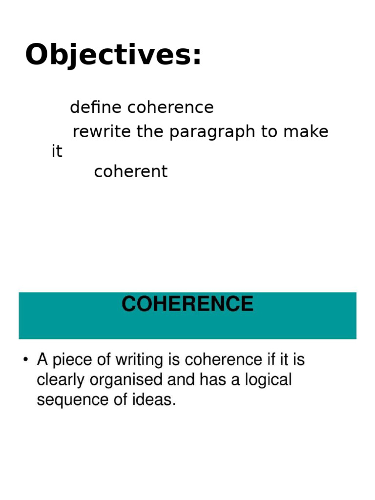 Coherence and Cohesion | PDF