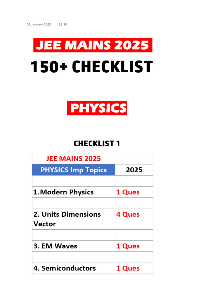 150+ Marks Booster PDF - 250122 - 183505 | PDF | Electricity | Physical ...