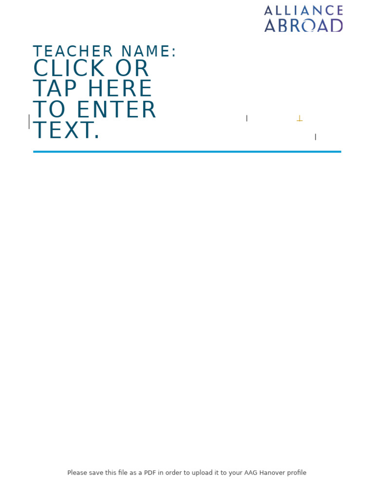 AAG 2025 Resume Template | PDF