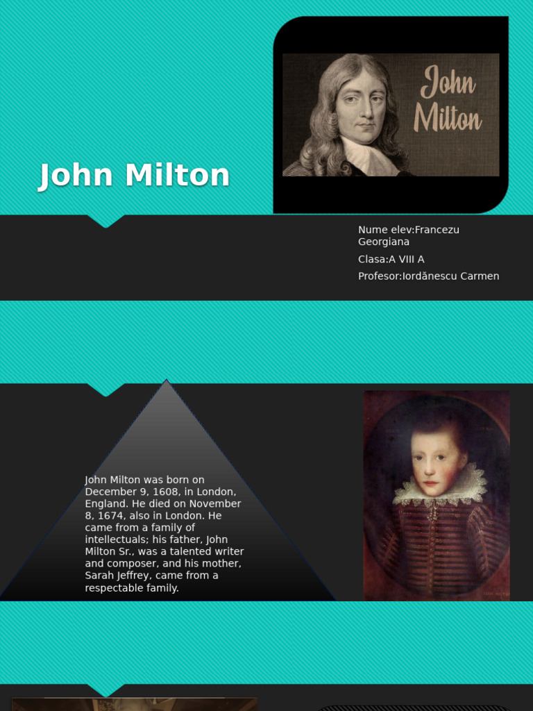 John Milton: Life and Major Works | PDF