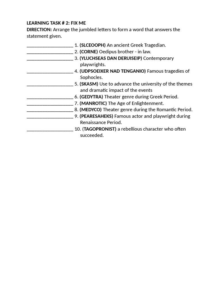 Learning Task 2 | PDF