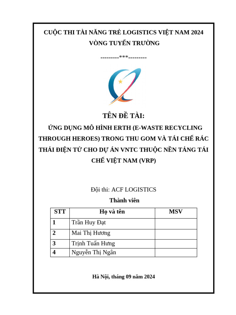 Vnylt - Acf Logistics - Final | PDF