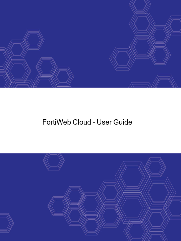 FortiWeb_Cloud_User_Guide | PDF | Public Key Certificate | Transport Layer Security
