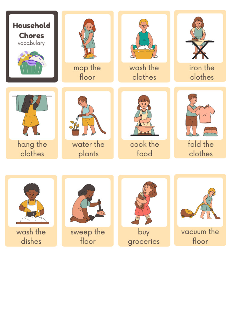 Essential Household Chores List | PDF