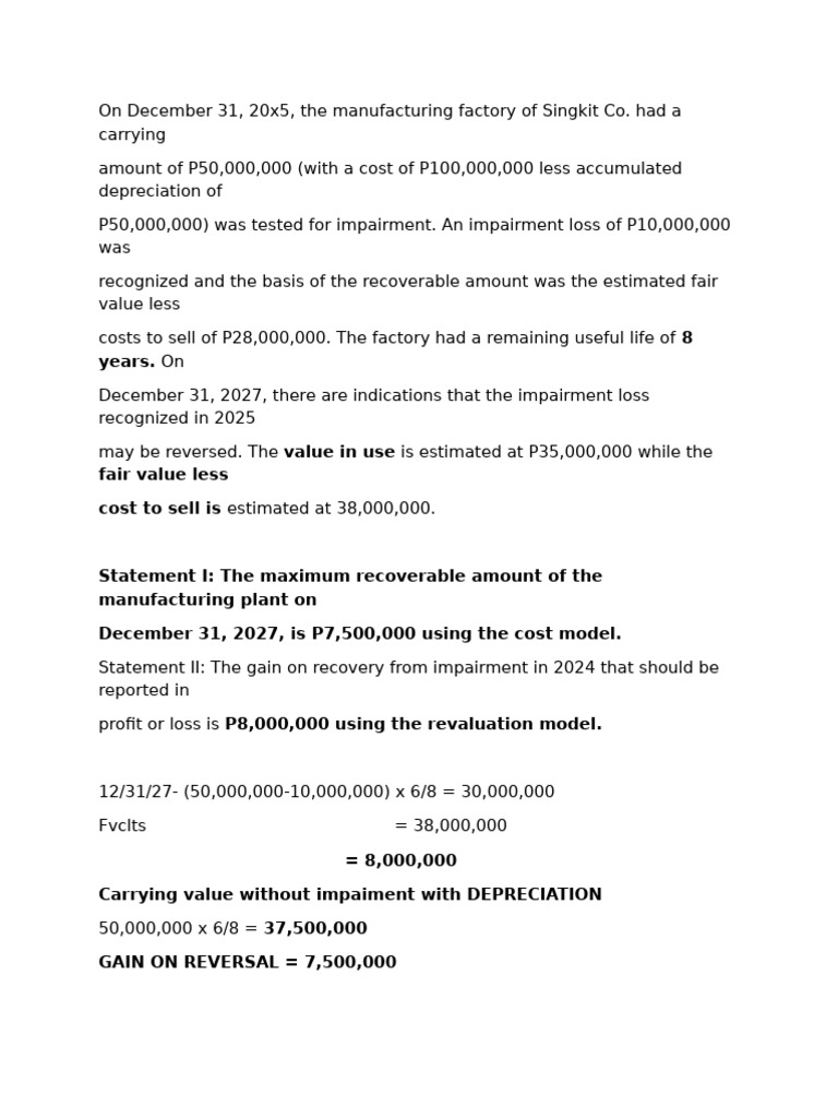 PRE_TEST PPE solution | PDF | Book Value | Balance Sheet