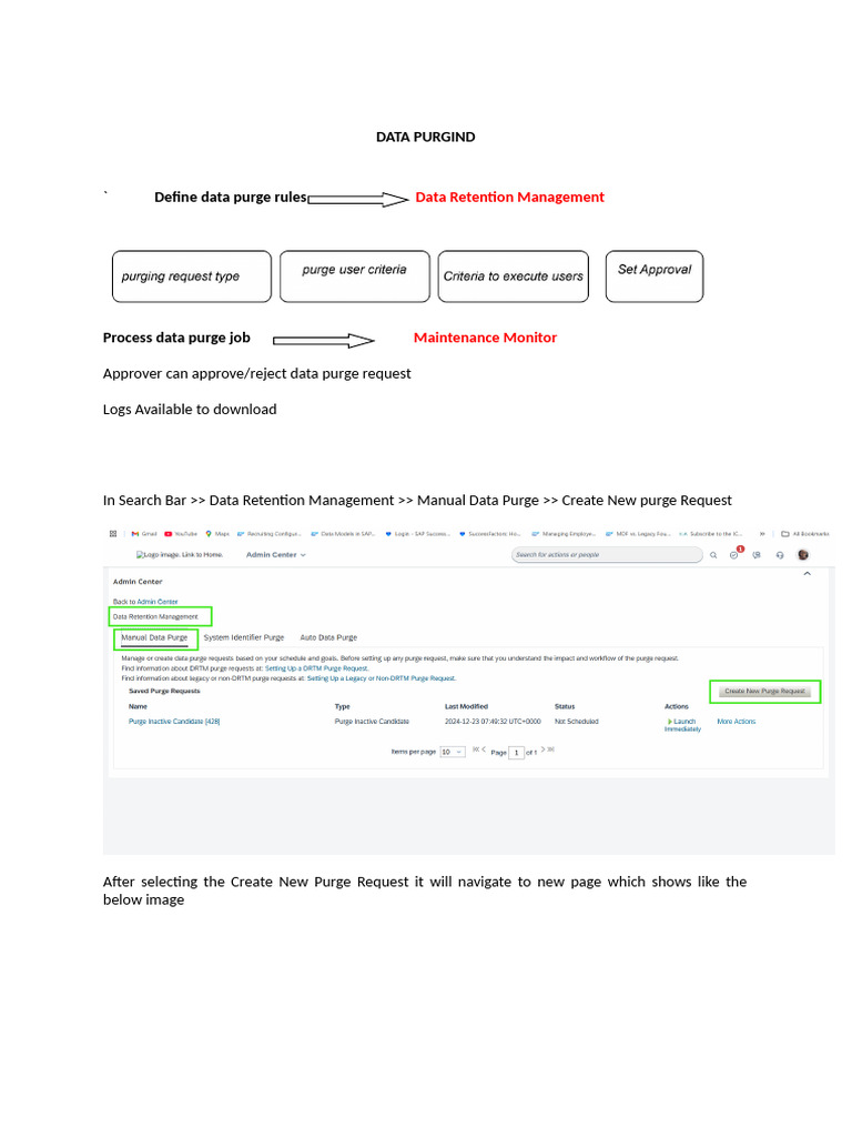 Data Purge Management Guide | PDF