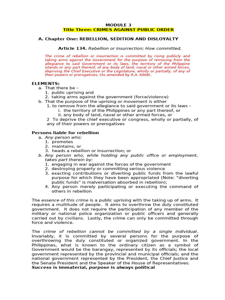 Book 2 Module 3 | PDF | Assault | Crimes