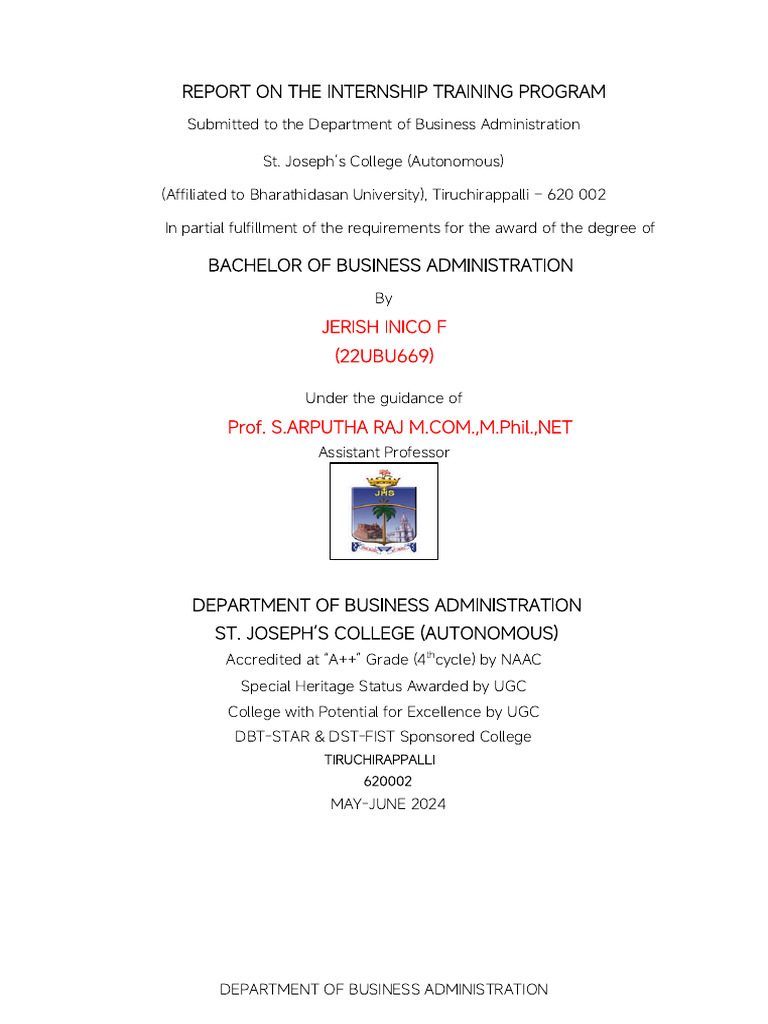 Internship | PDF | Business