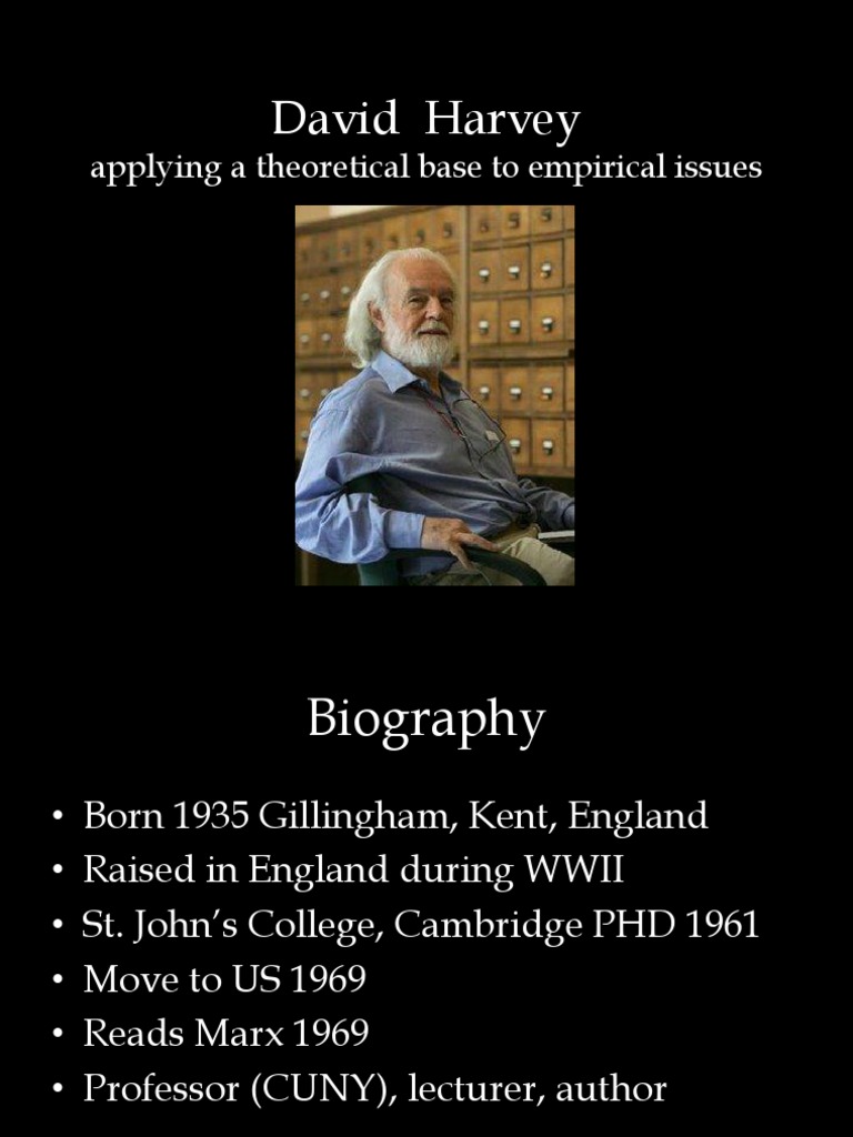 David Harvey: A Marxist Geographer's Journey | PDF