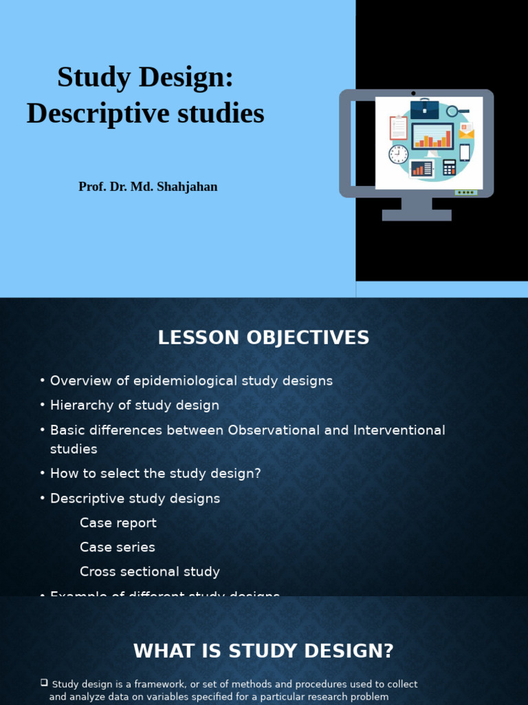 Overview of Descriptive Study Designs | PDF | Incidence (Epidemiology ...