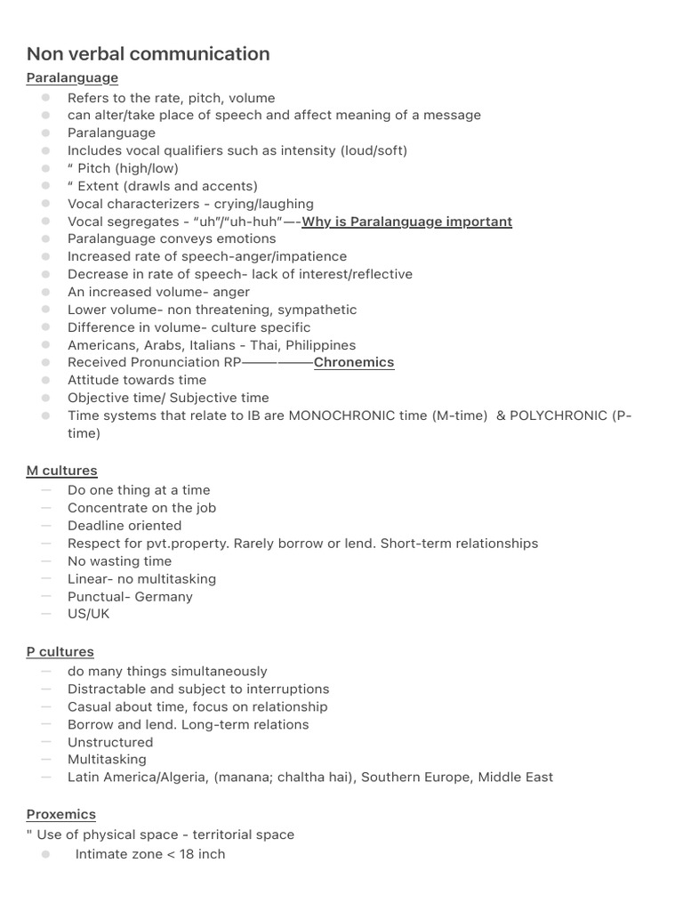 Non-Verbal Communication Insights | PDF | Nonverbal Communication ...