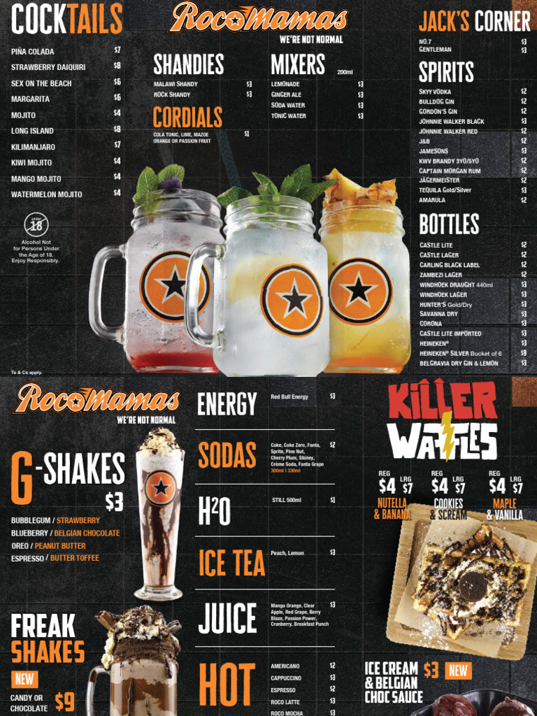 RM ZIM Beverages Desserts Menu FA Web E4db37a71d | PDF | Drink