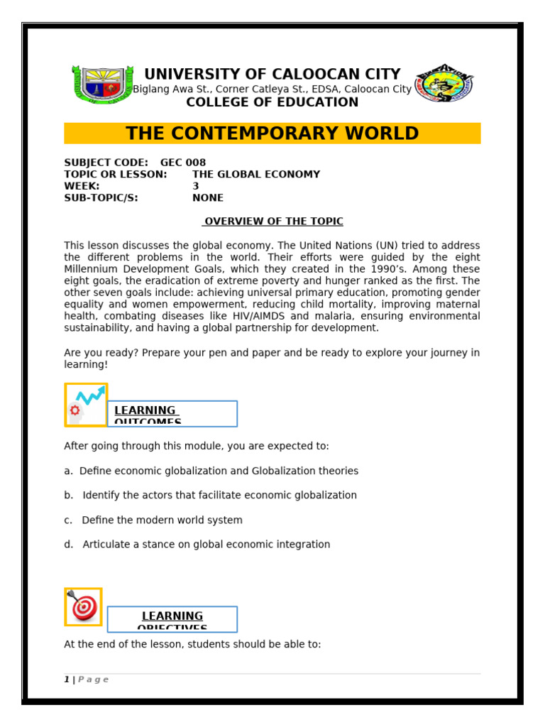 Understanding the Global Economy | PDF | Free Trade | Protectionism