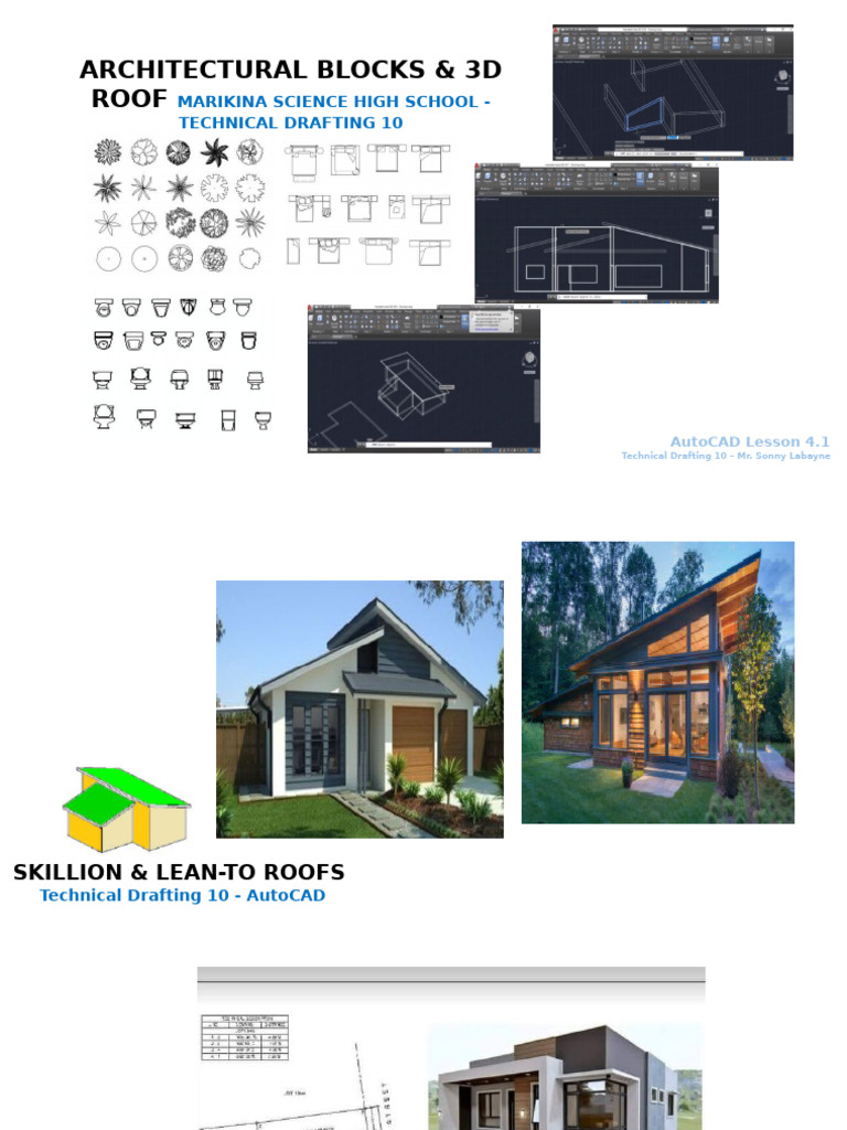 AutoCAD Architectural Roof Designs | PDF