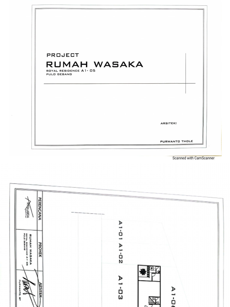 Gambar Kerja Royal R Kav A1 05 | PDF