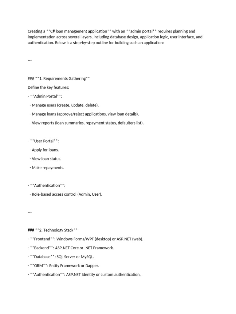 Deeper (Loan Management - C#) | PDF | Databases | Entity Framework