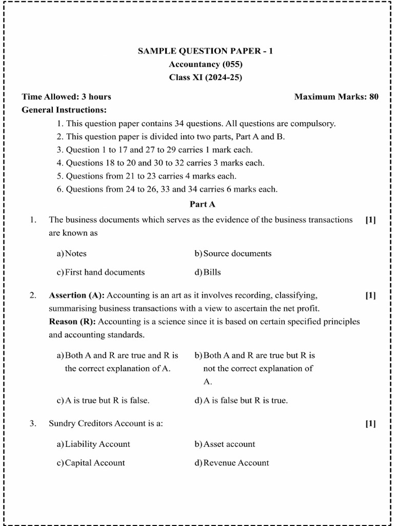 Acc Sample Paper,. | PDF