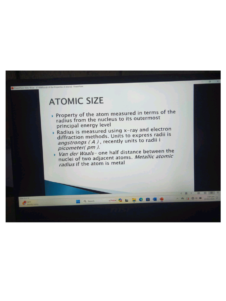 Atom Size Whdjwojsma | PDF