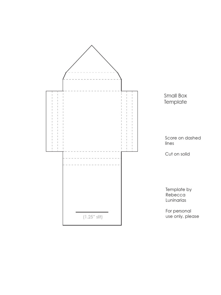Small Box Template Instructions | PDF
