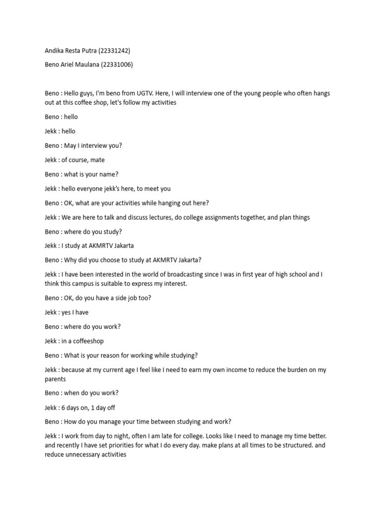 Script English Benoo | PDF