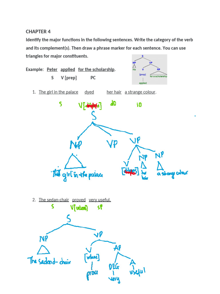 2024 Exercises Chapter 4-5 | PDF | Phrase | Language Mechanics