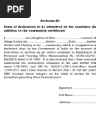 Undertaking Obc Template | PDF