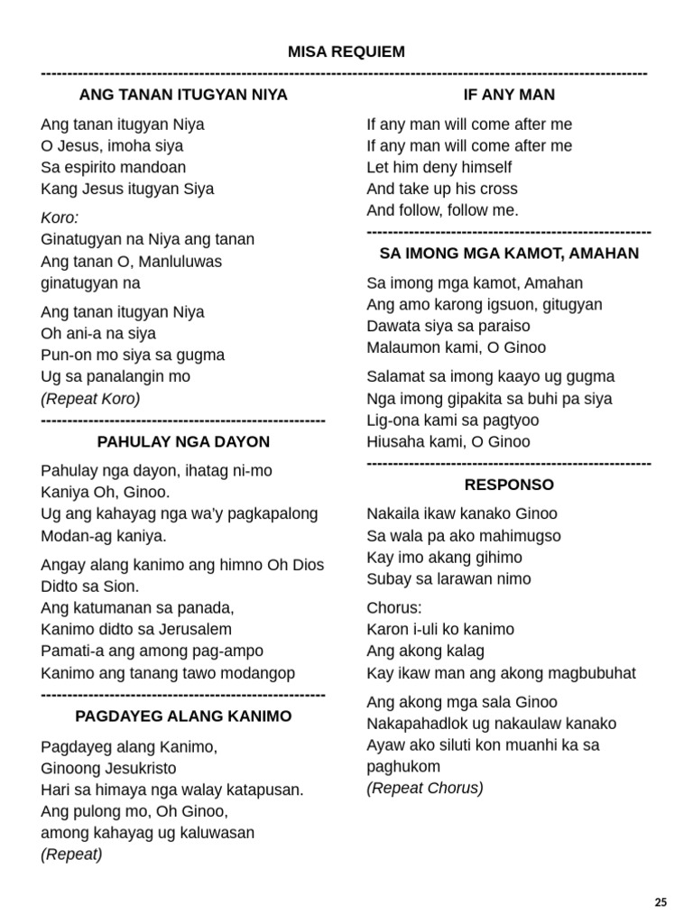 Misa Requiem | PDF