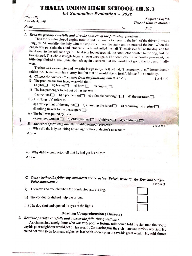 Tuhs English 2022-1 | PDF