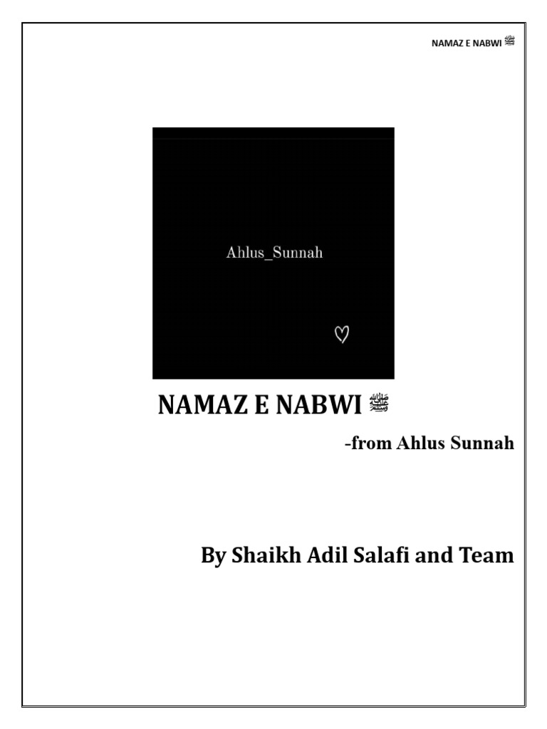 Importance of Namaz e Nabwi ﷺ | PDF | God In Islam | Hadith