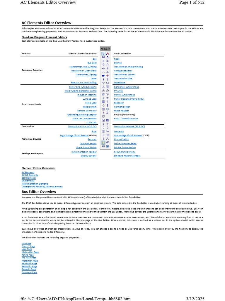 Etap | PDF | Alternating Current | Electric Power Transmission