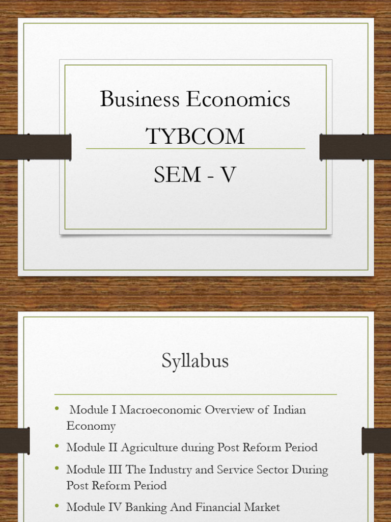 Tybcom-Business Economics-Module-I | PDF | Foreign Direct Investment ...