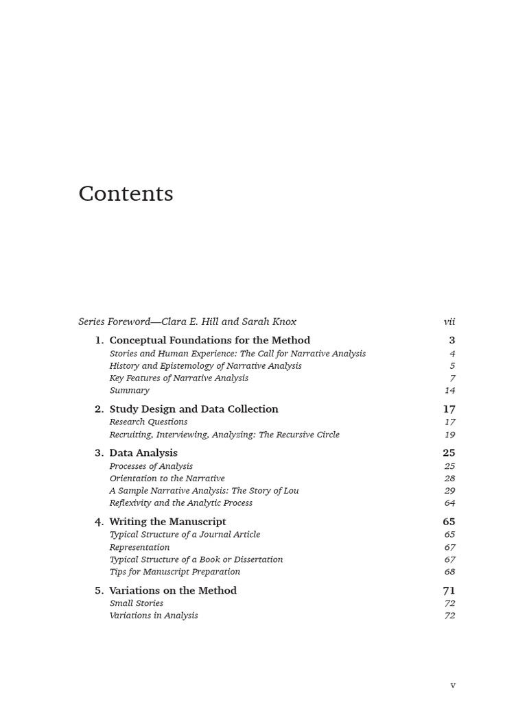 Essentials Narrative Analysis Sample Chapter | PDF | Qualitative ...