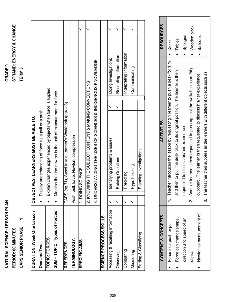 Natural Science Grade 9 Term 3 | PDF